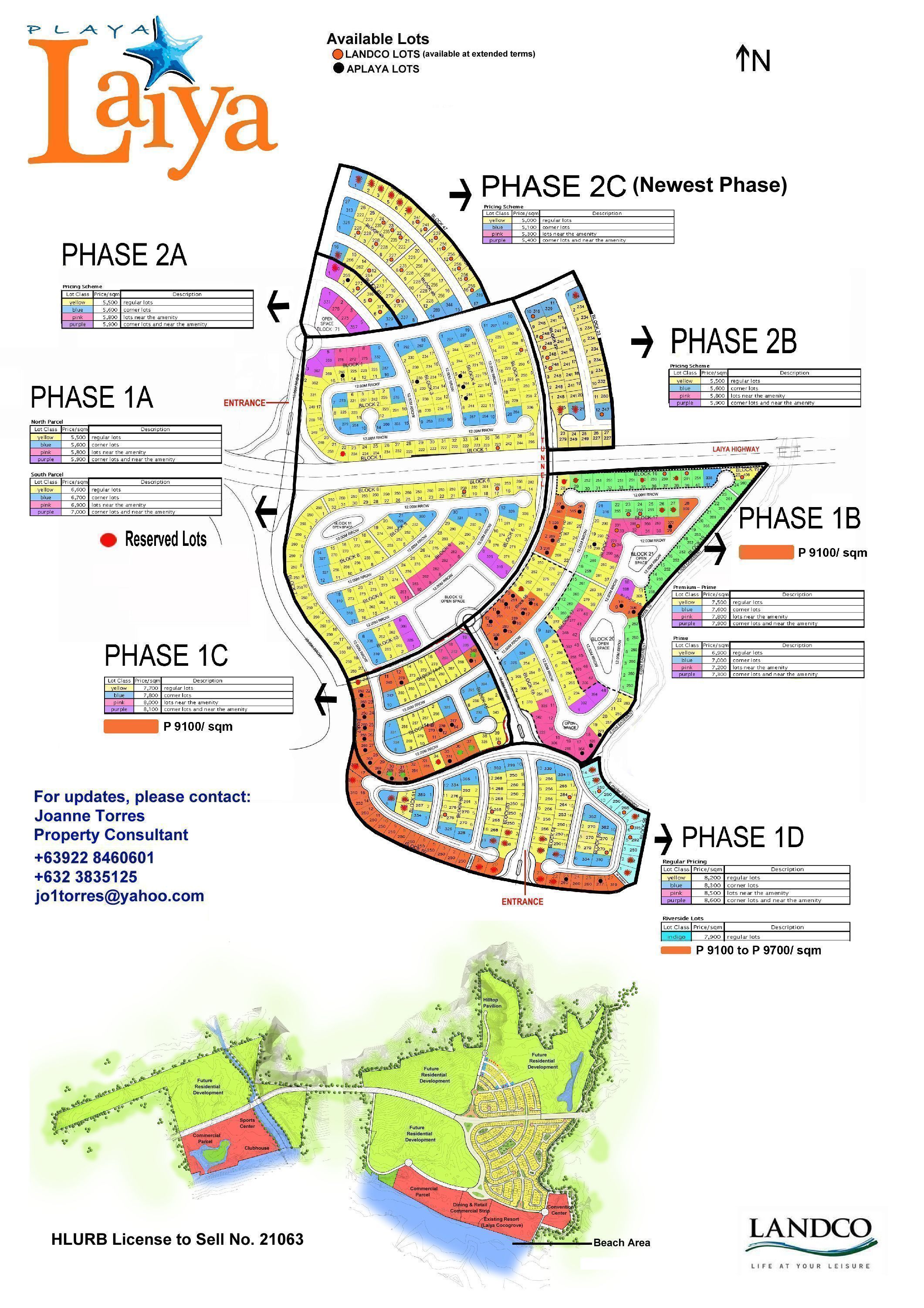Key Map of Playa Laiya Phase 3A | Beach Properties in Batangas, Philippines